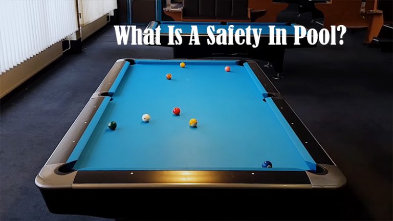 What Is A Safety In Pool? - Metro League