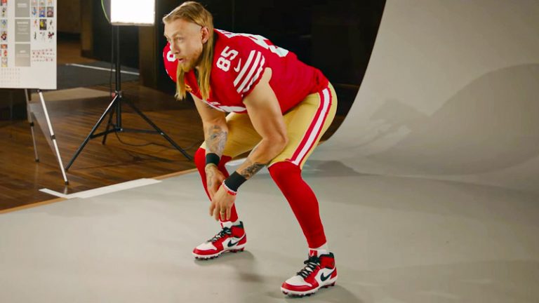 What Cleats Does George Kittle Wear? George Kittle Jordan cleats ...